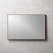 Infinity Black Rectangular Wall Mirror 24"x36" + Reviews | CB2