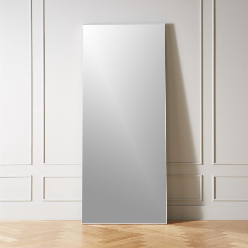Infinity Modern White Full-Length Floor Mirror 32"x76" + Reviews | CB2 ...