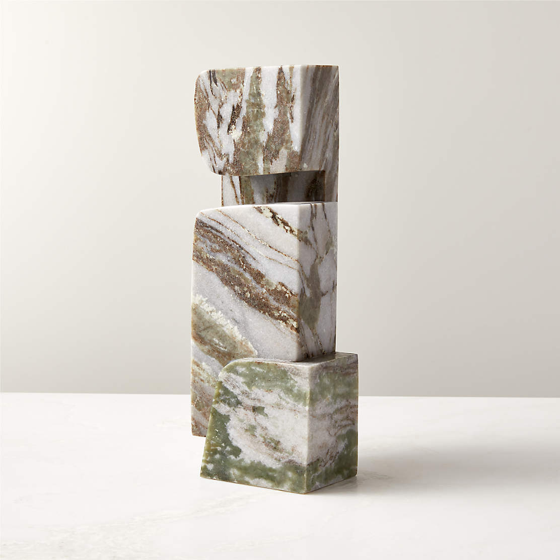 Ennis Brown Marble Sculpture + Reviews | CB2