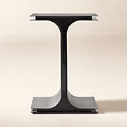 Ipsilon Black Metal Side Table | CB2 Canada