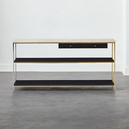 Modern Gold Media Consoles & TV Stands | CB2