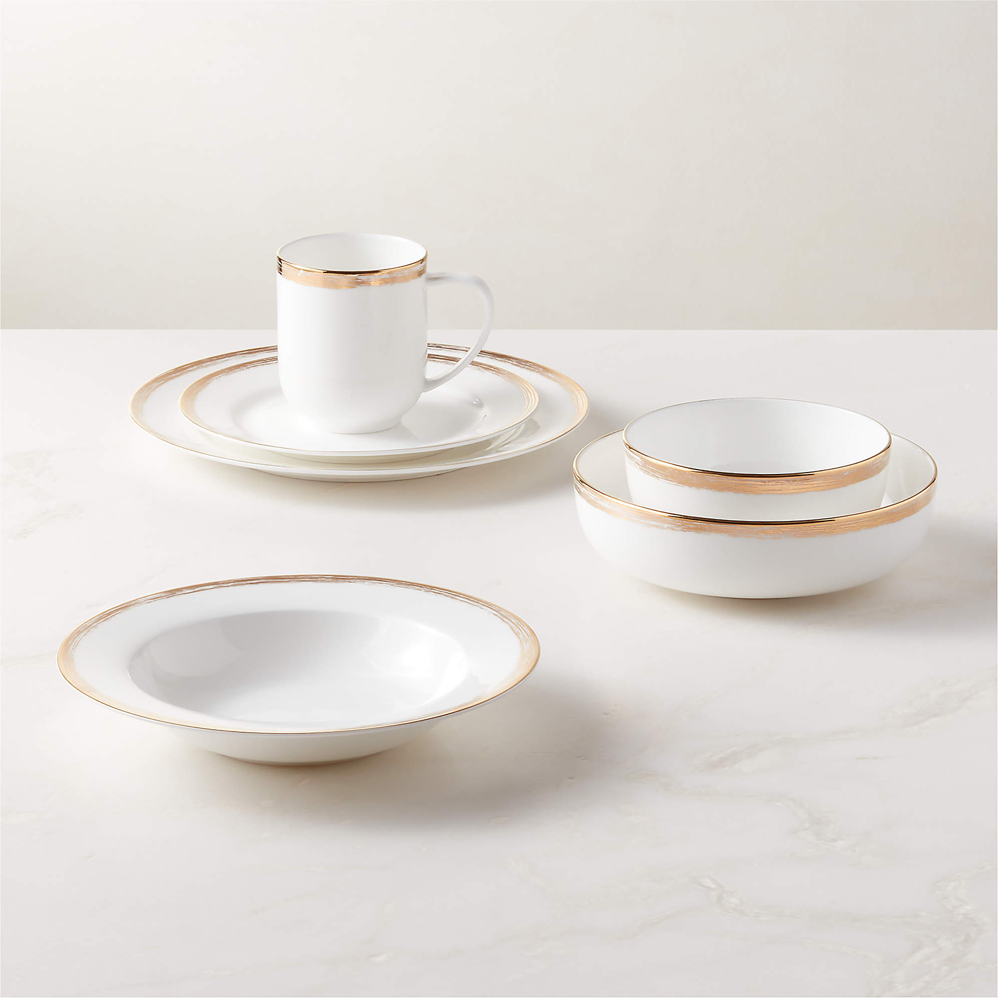 Isa White Fine Bone China Dinner Plate | CB2 Canada