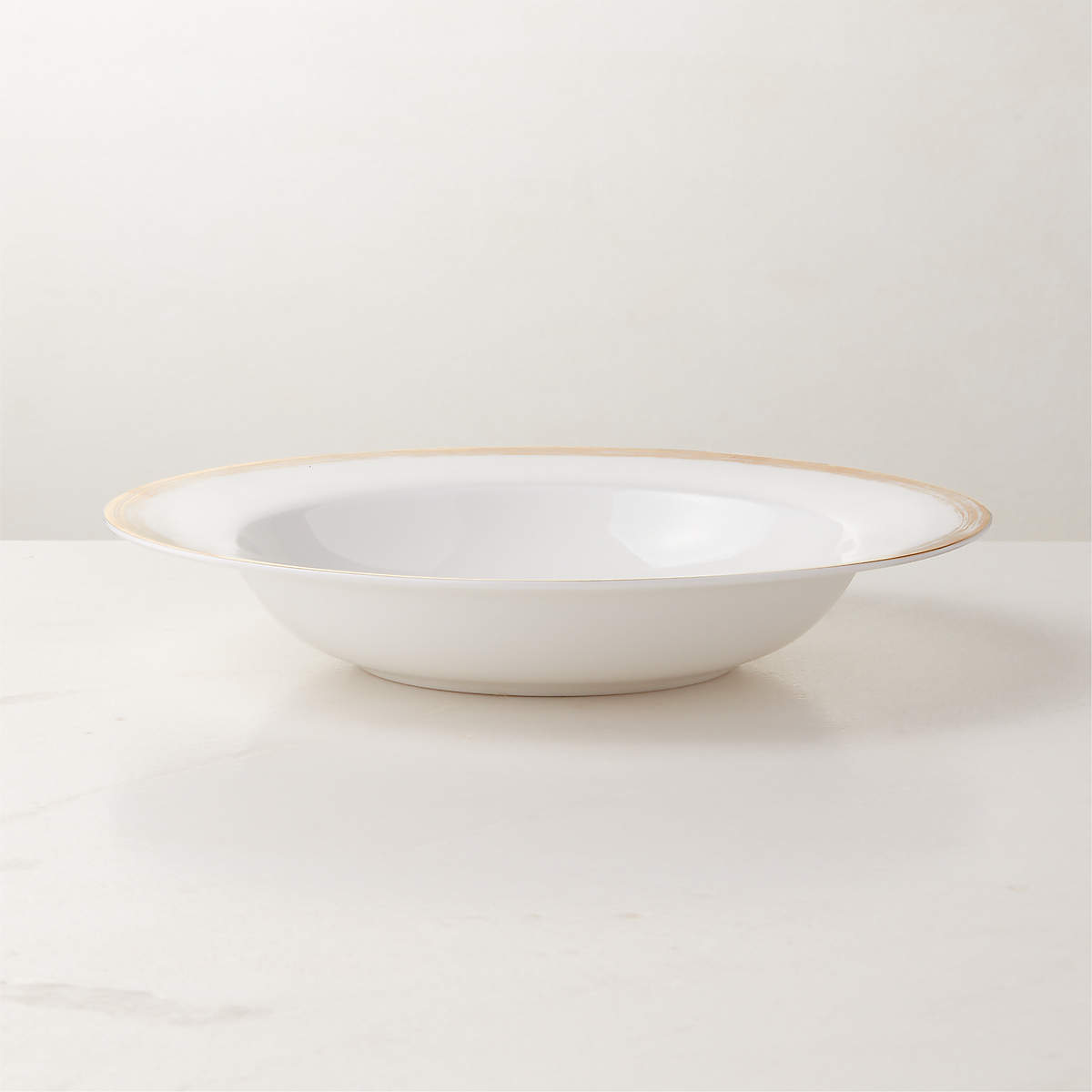 Isa White Fine Bone China Soup Bowl | CB2