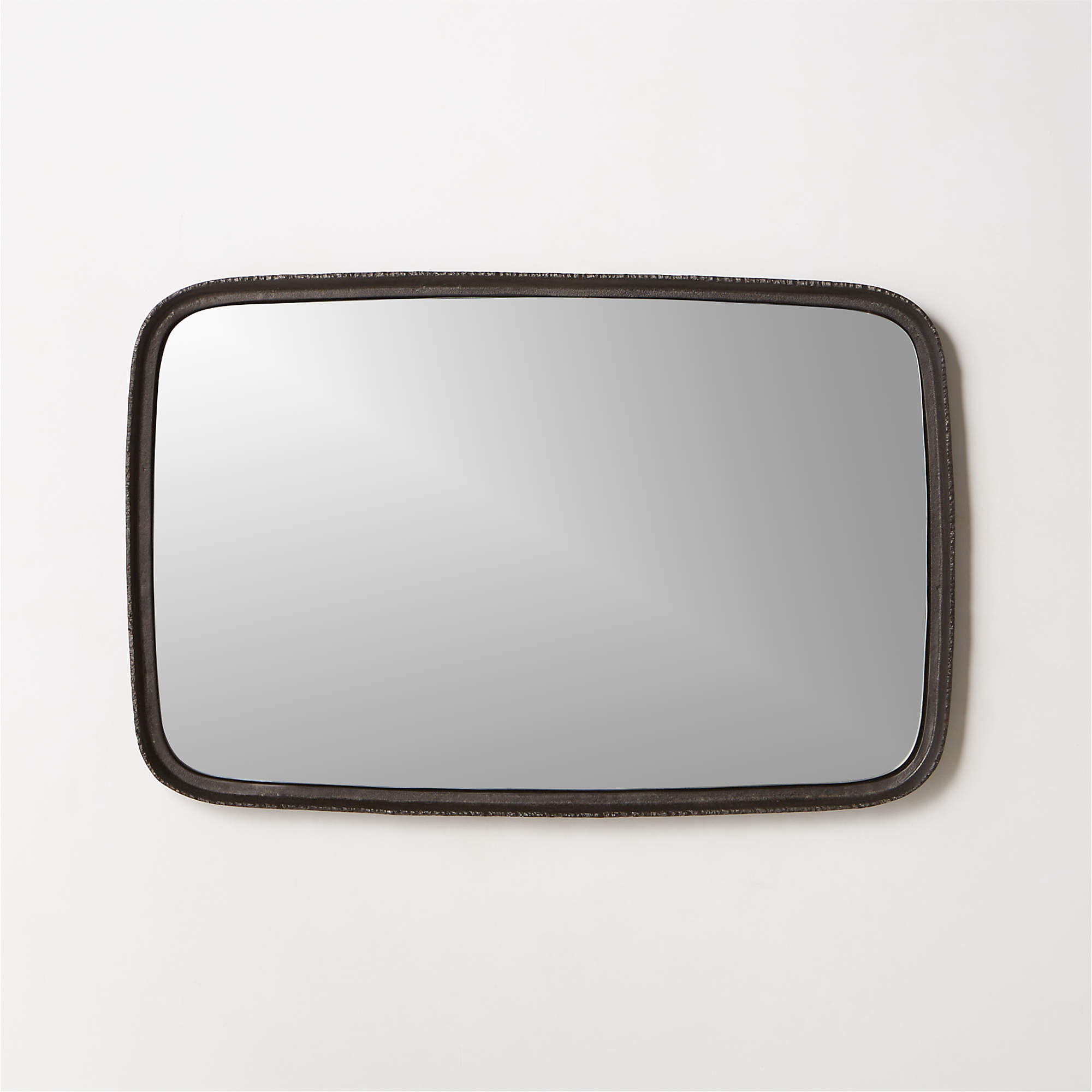 Itabo Black Rectangular Wall Mirror 24''x36'' | CB2