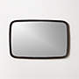 Itabo Black Rectangular Wall Mirror 24''x36'' + Reviews | CB2