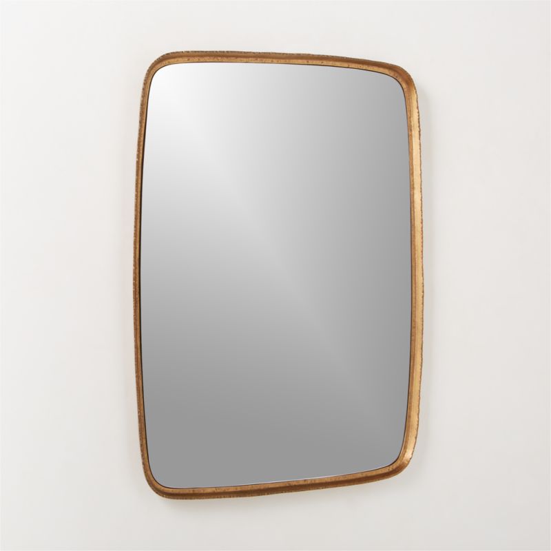 Itabo Brass Rectangular Wall Mirror 36''x48'' + Reviews | CB2