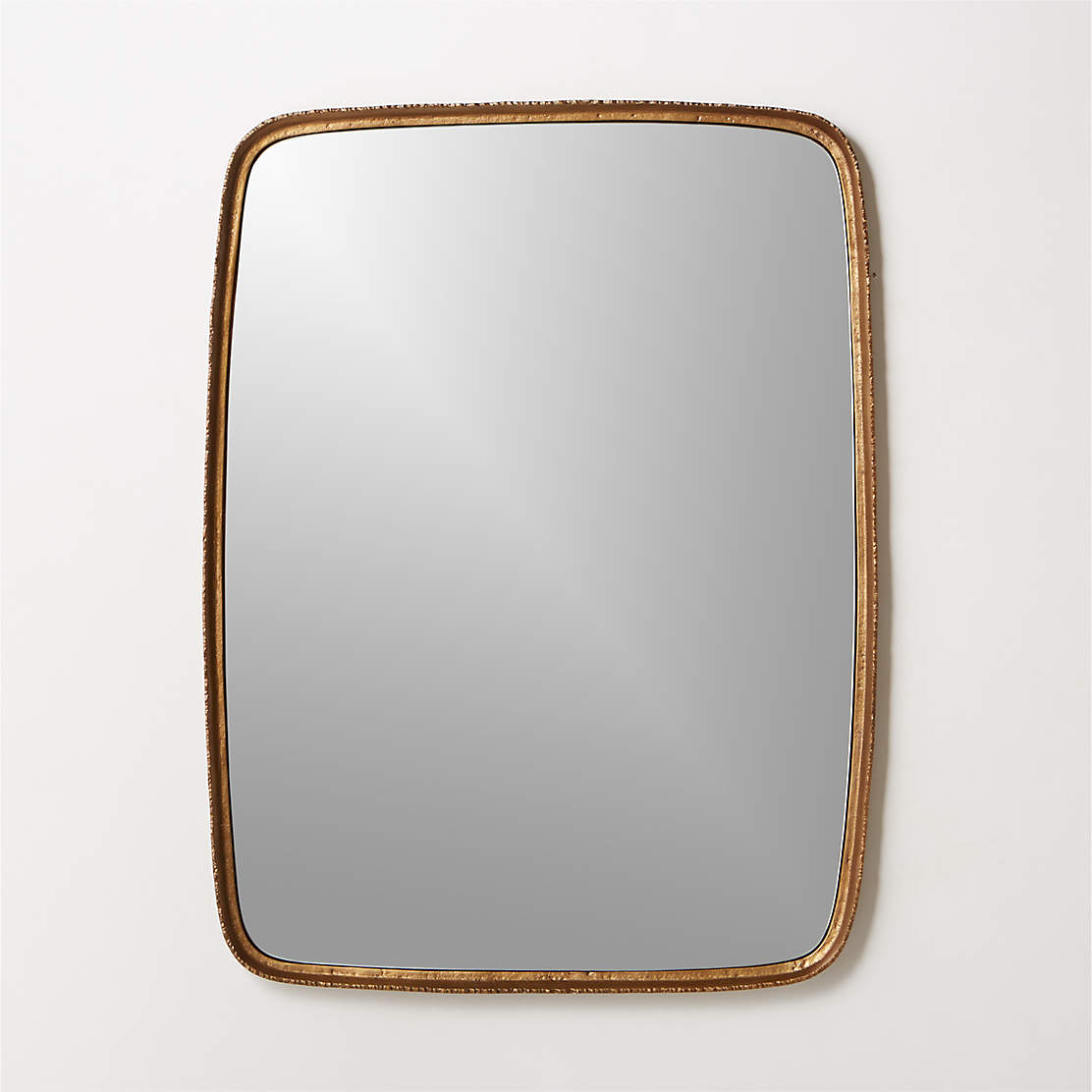 Infinity Rectangular Brass Wall Mirror 36"x48" + Reviews | CB2 Canada