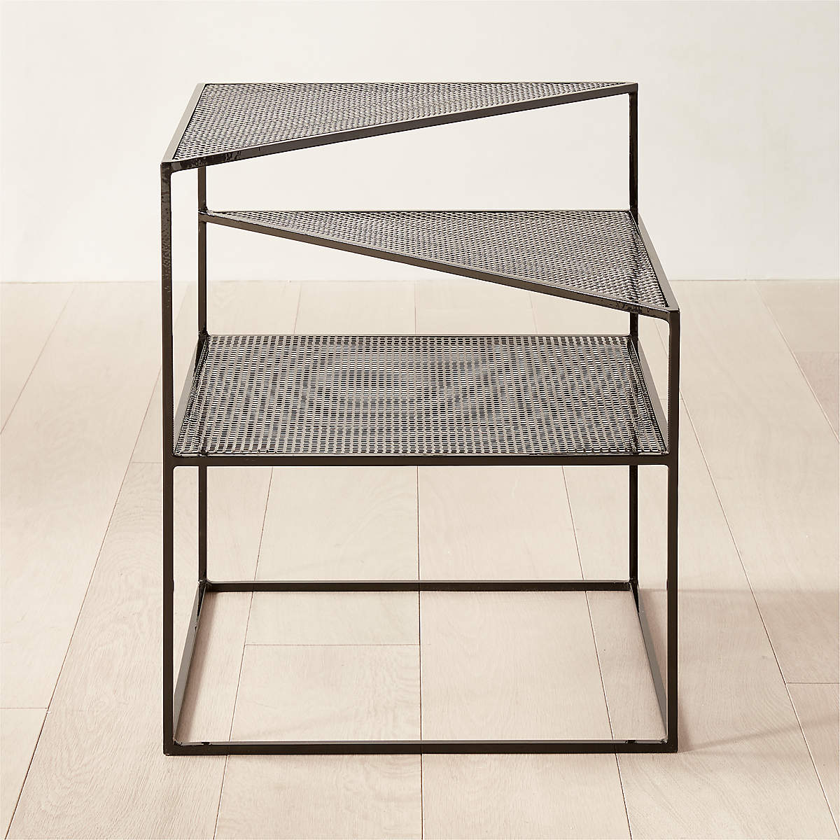 Josef Modern Black Metal Side Table | CB2