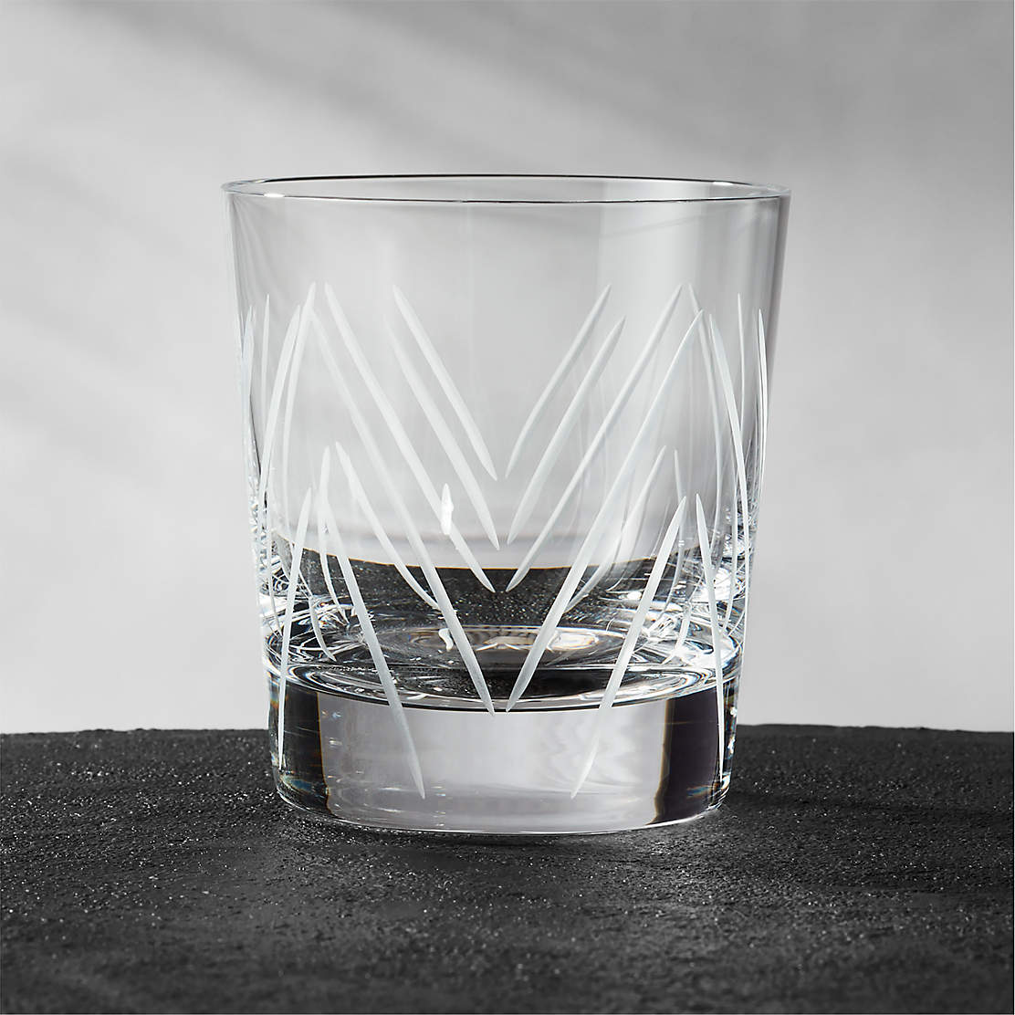 Cirque Double Old-Fashioned Glass + Reviews | CB2