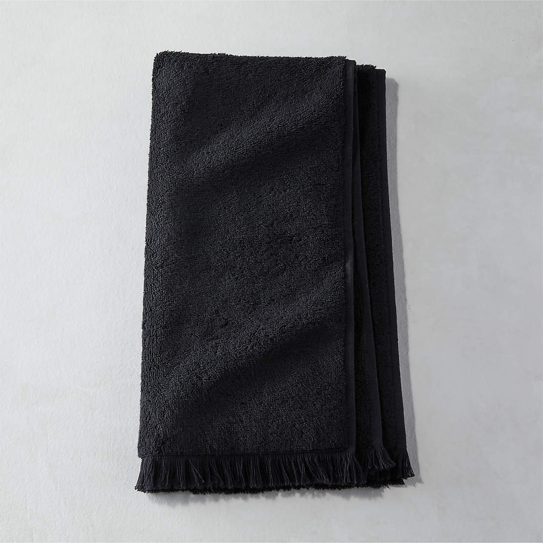 Tuli Black Trim Hand Towel + Reviews | CB2