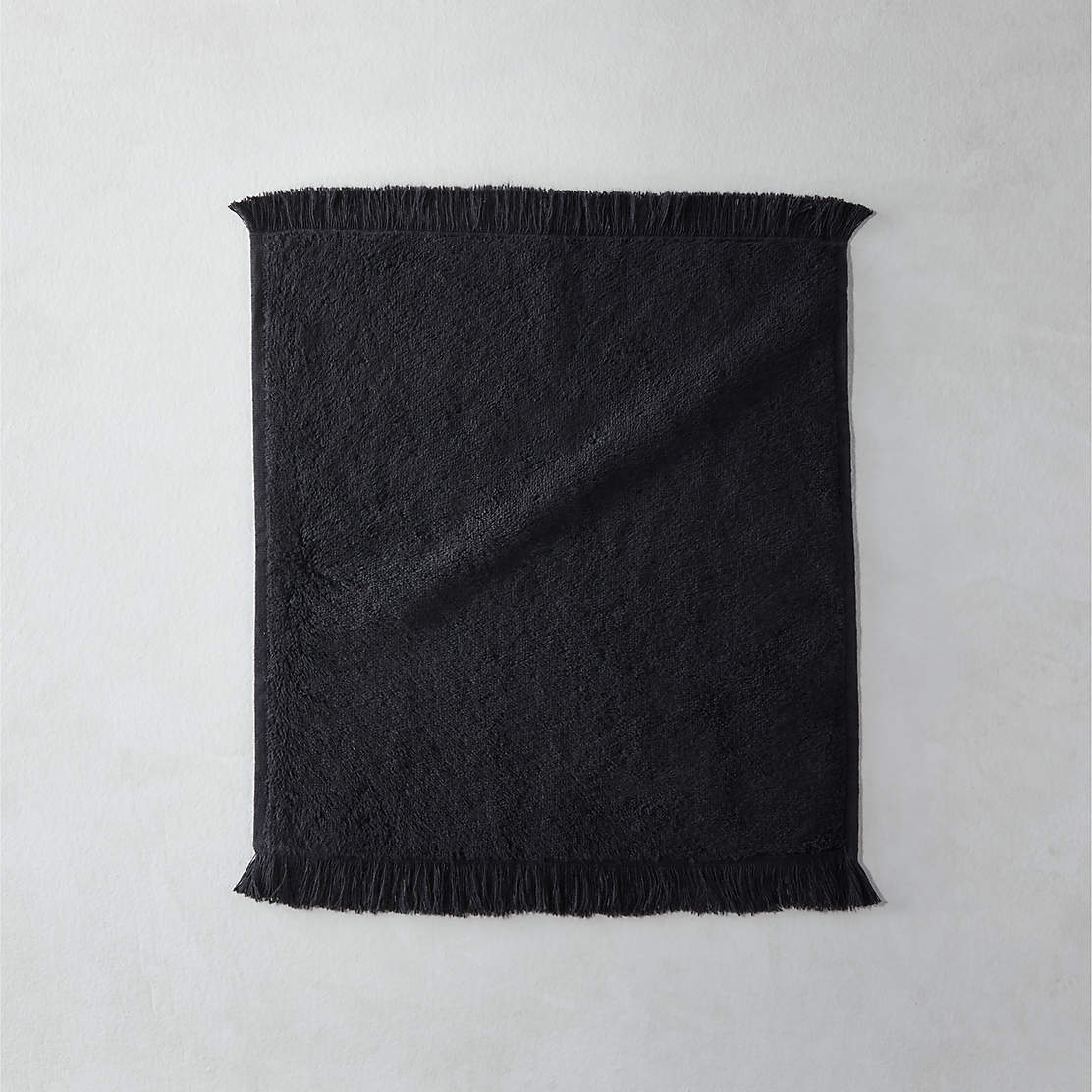 Kalani Organic Cotton Black Washcloth + Reviews | CB2