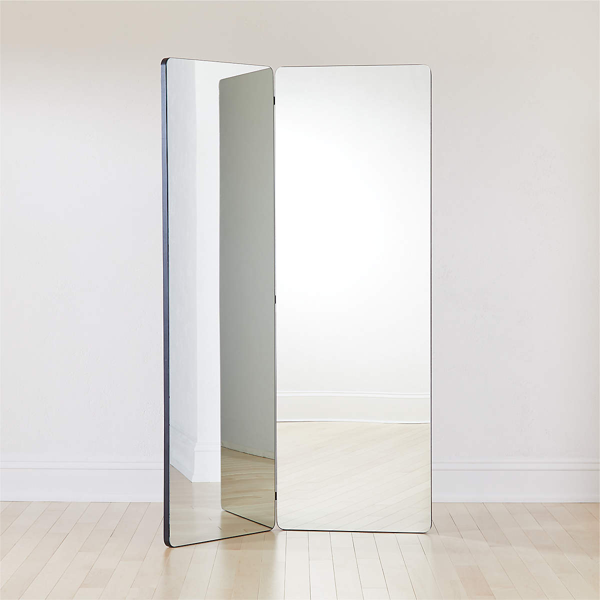 Fold Modern Two-Way Standing Floor Length Mirror 47.25"x70" | CB2
