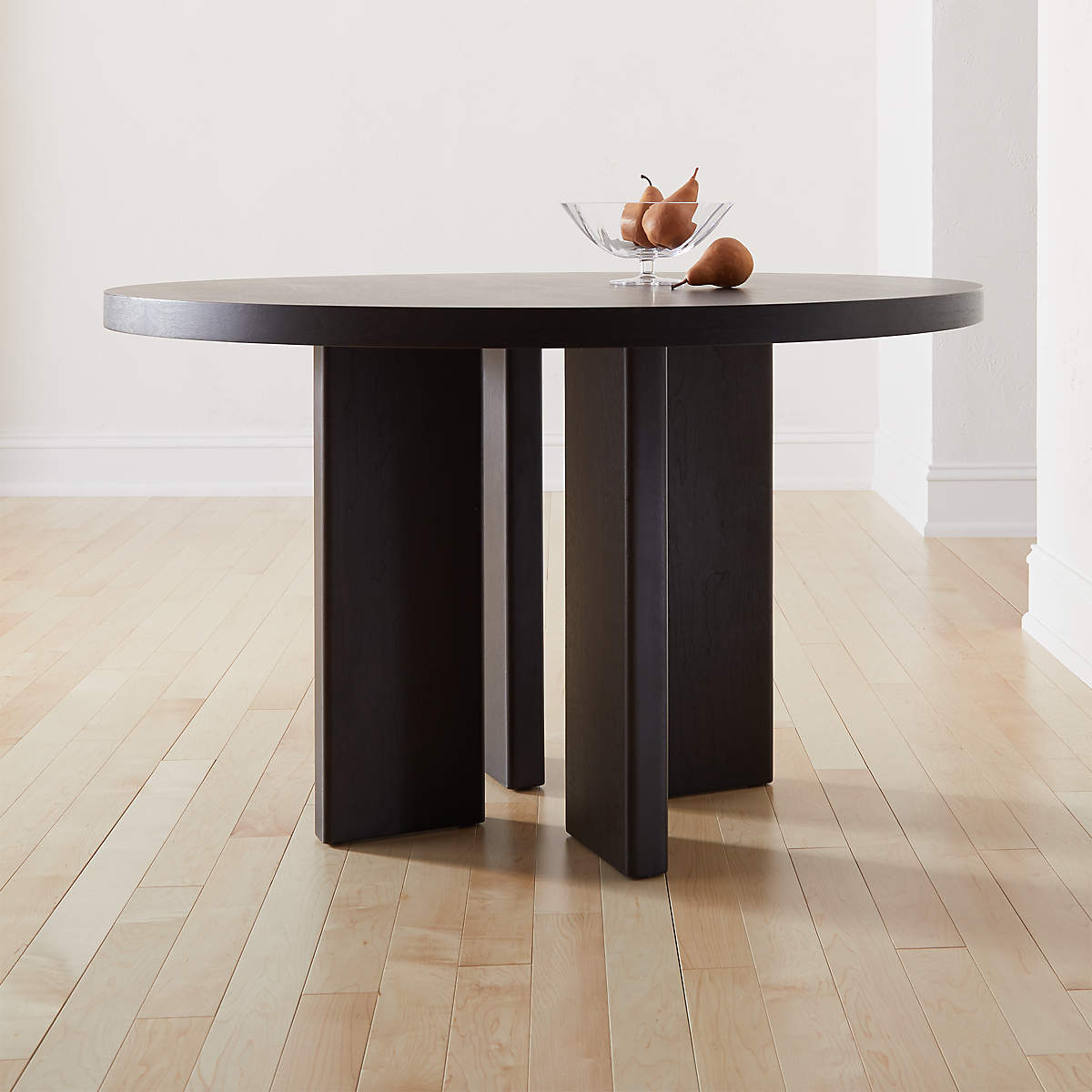 Shadow Blackened Wood Dining Table + Reviews | CB2
