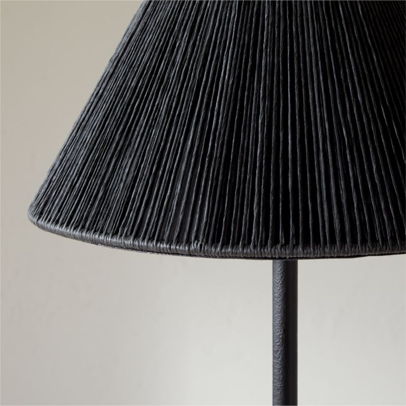 Slight Table Lamp with Black Shade | CB2