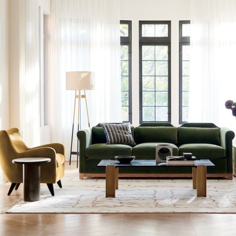 Discus Round Marble Modern Side Table | CB2