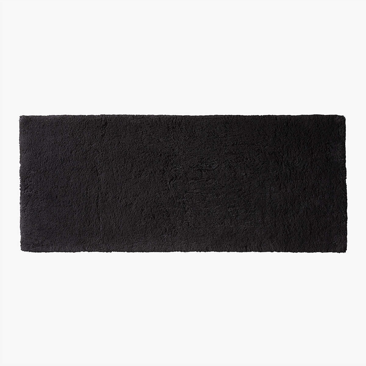 Kalani Organic Cotton Black Bath Runner Rug 24"x60" + Reviews | CB2