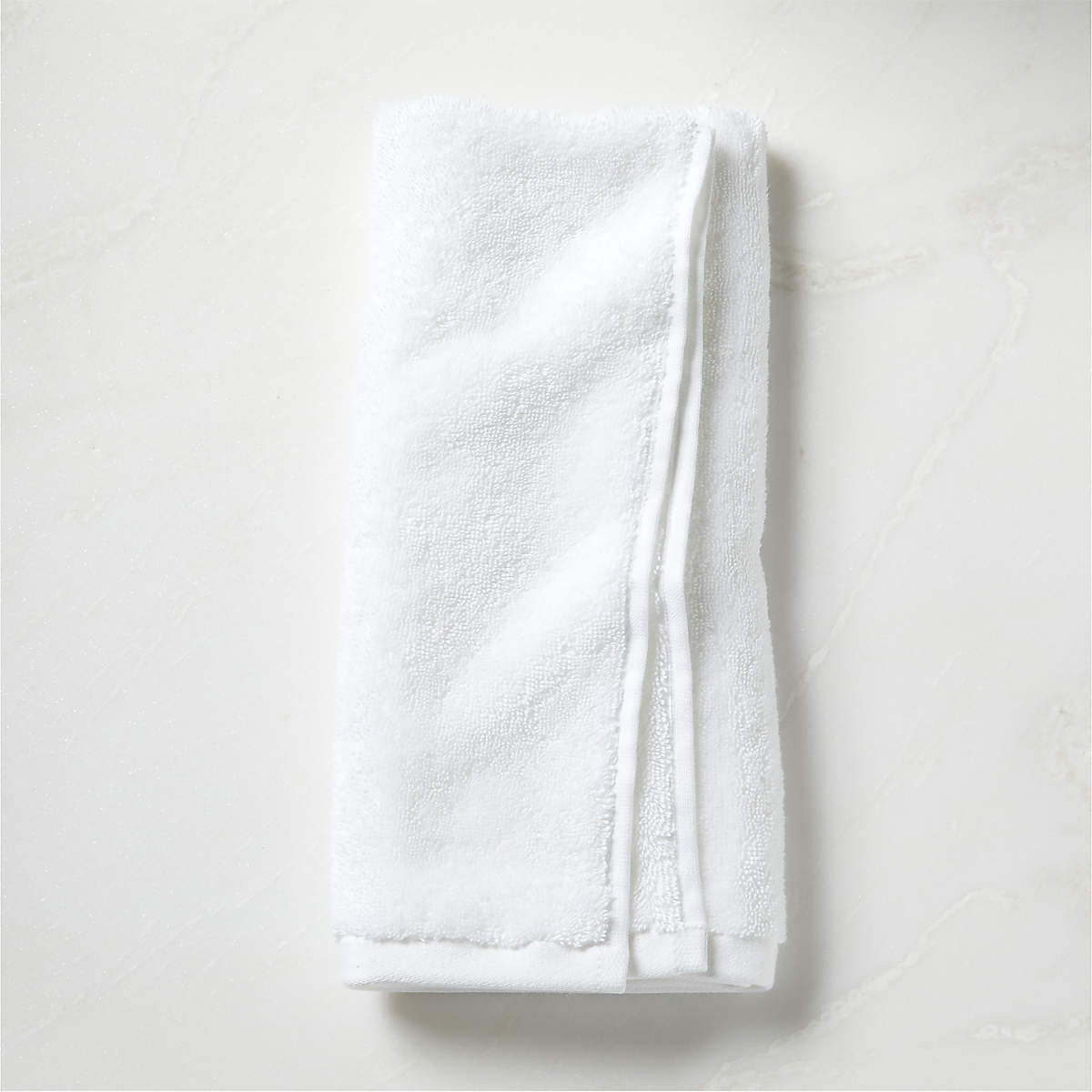 Kalani Organic Cotton White Hand Towel + Reviews | CB2