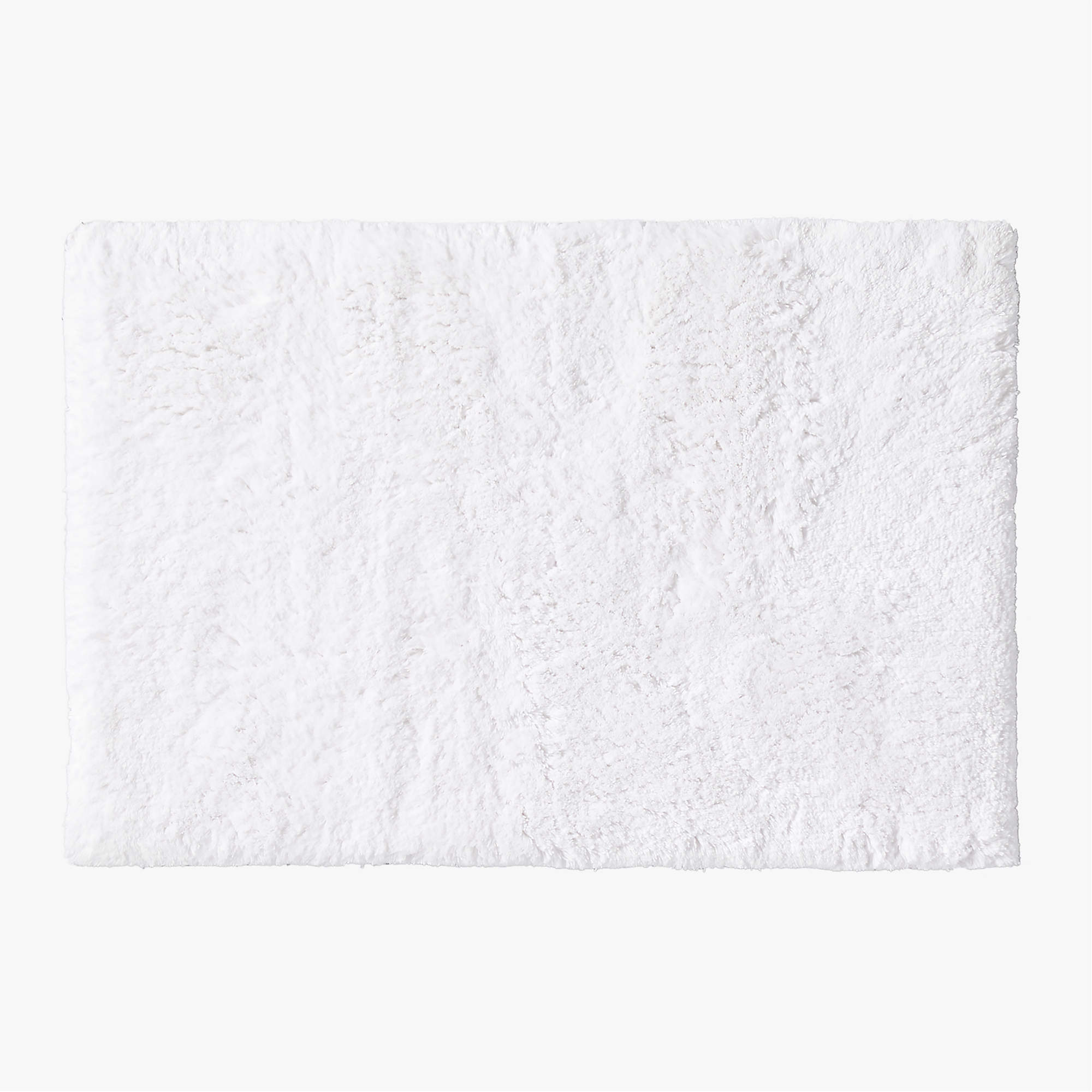 Kalani Organic Cotton White Bath Mat 24"x36" + Reviews | CB2