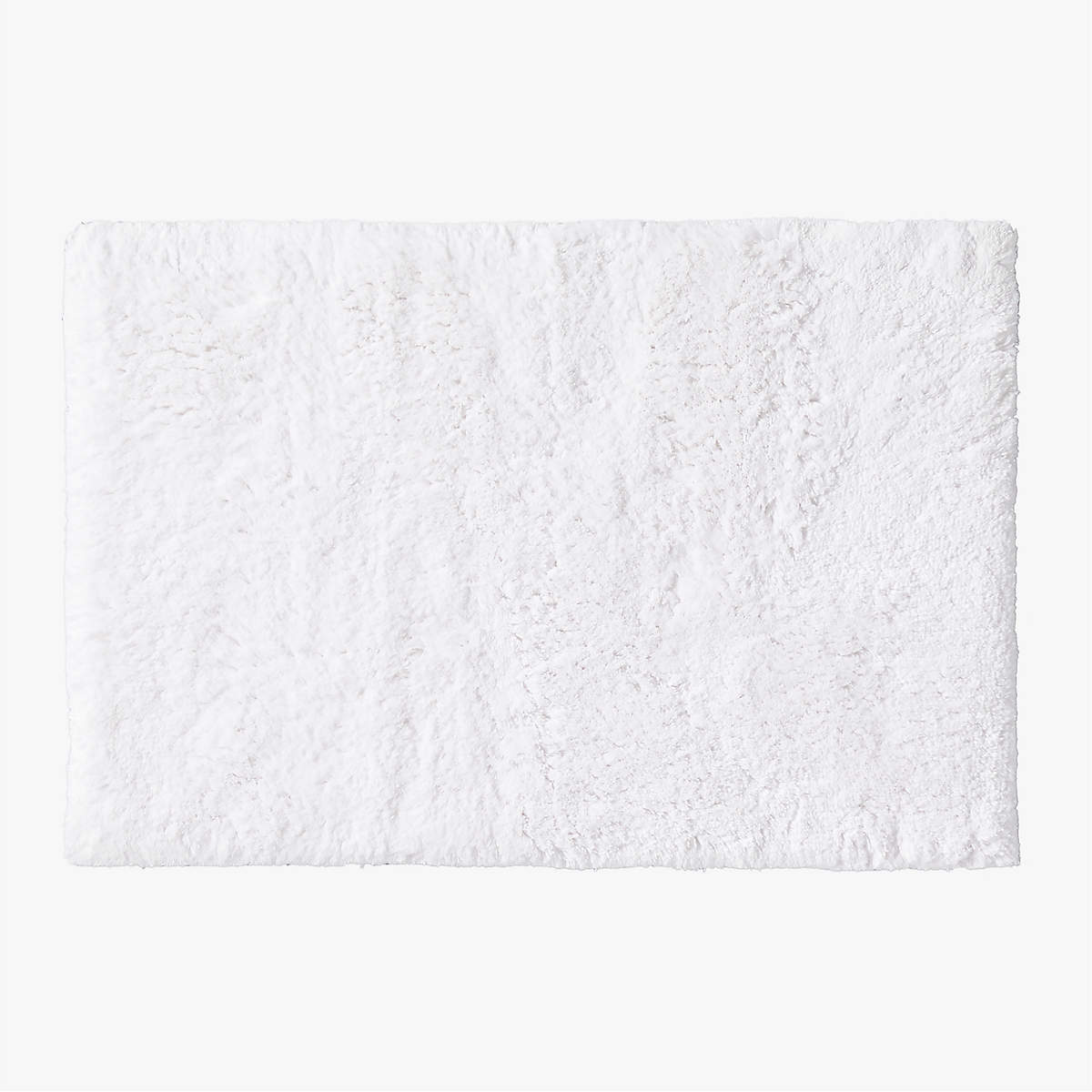 Kalani Organic Cotton White Bath Mat 24"x36" + Reviews | CB2