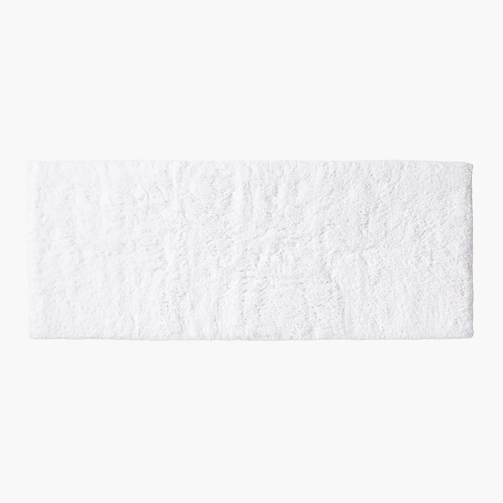 Kalani Organic Cotton White Bath Runner Rug 24"x60" + Reviews | CB2