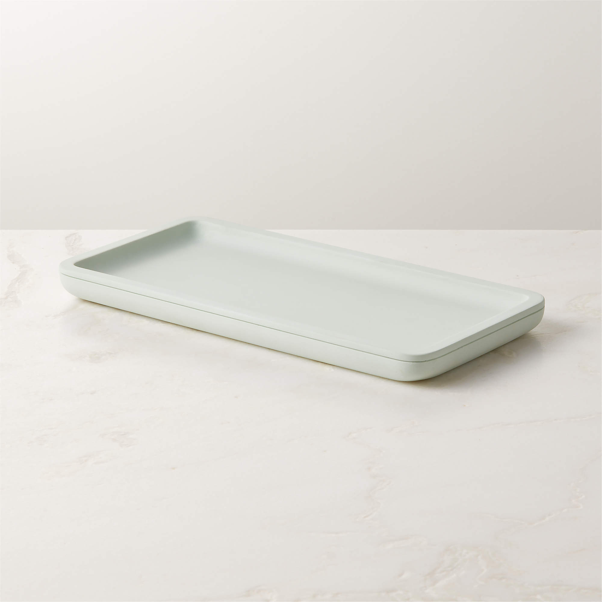Kasten Aqua Blue Vanity Tray | CB2