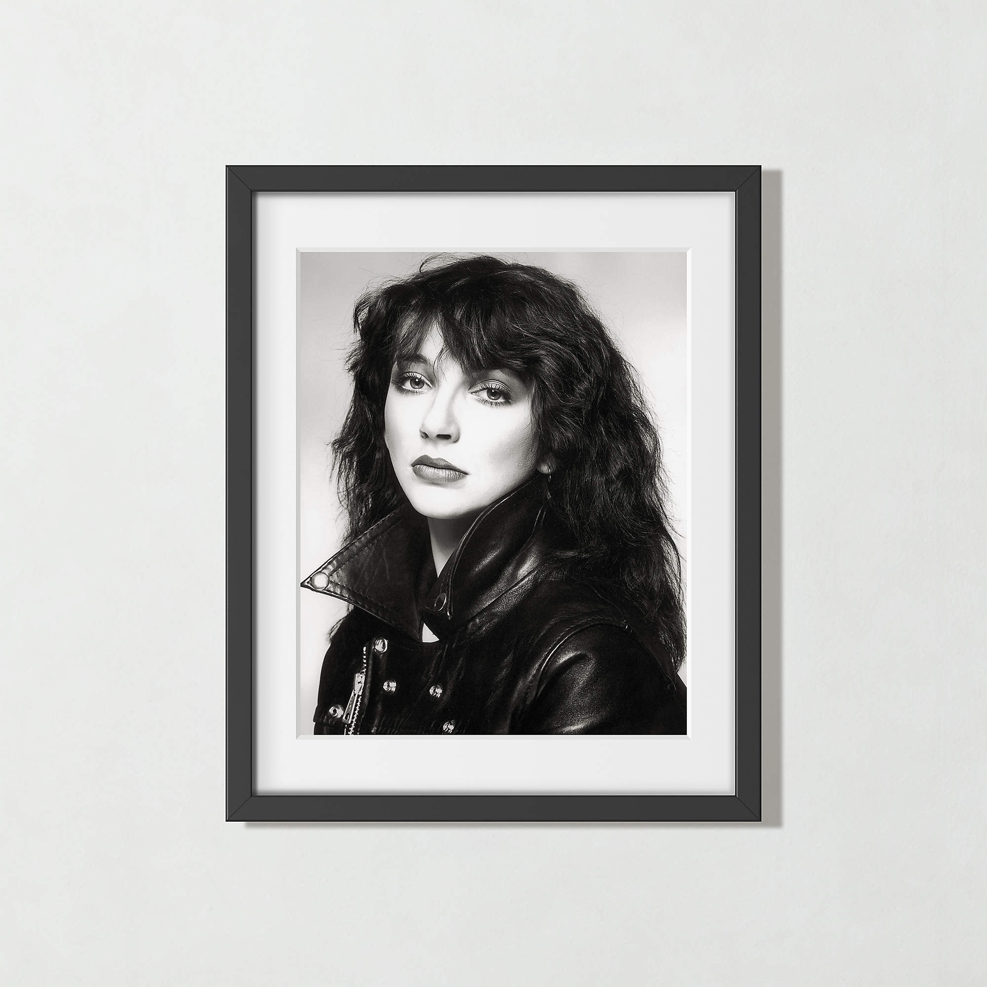 'Kate Bush' Modern Photographic Print in Black Frame 17.75''x21.75'' | CB2