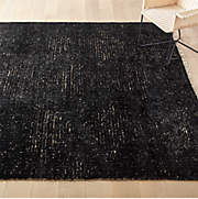 Keen Hand-Knotted Viscose Black Area Rug 8'x10' + Reviews | CB2