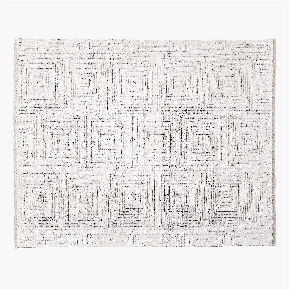 Keen Hand-Knotted Viscose Black Area Rug 8'x10' + Reviews | CB2