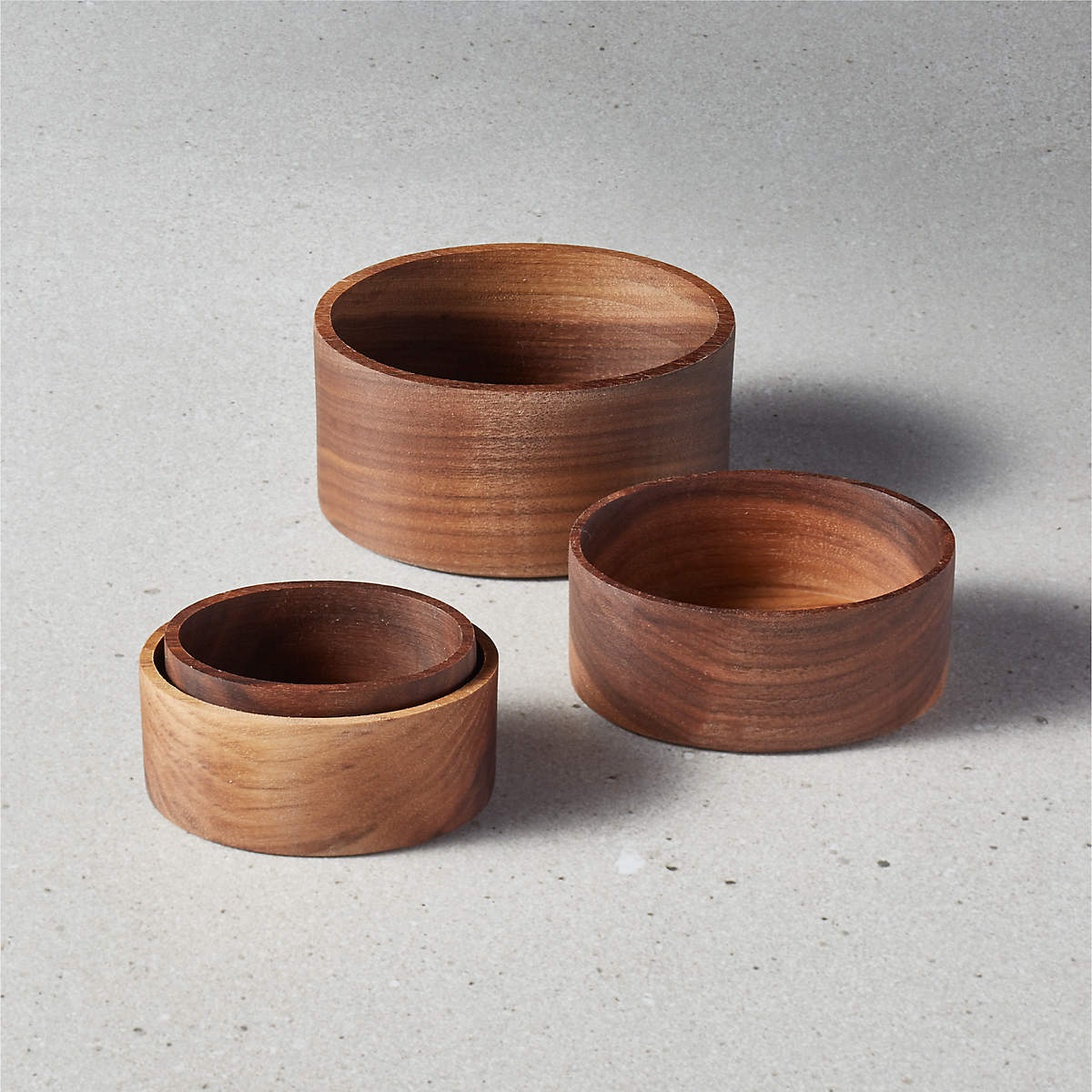 Keep It Exact Walnut Wood Measuring Cups + Reviews | CB2