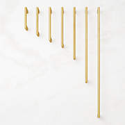 Kela Brushed Brass Modern Handle 3" + Reviews | CB2