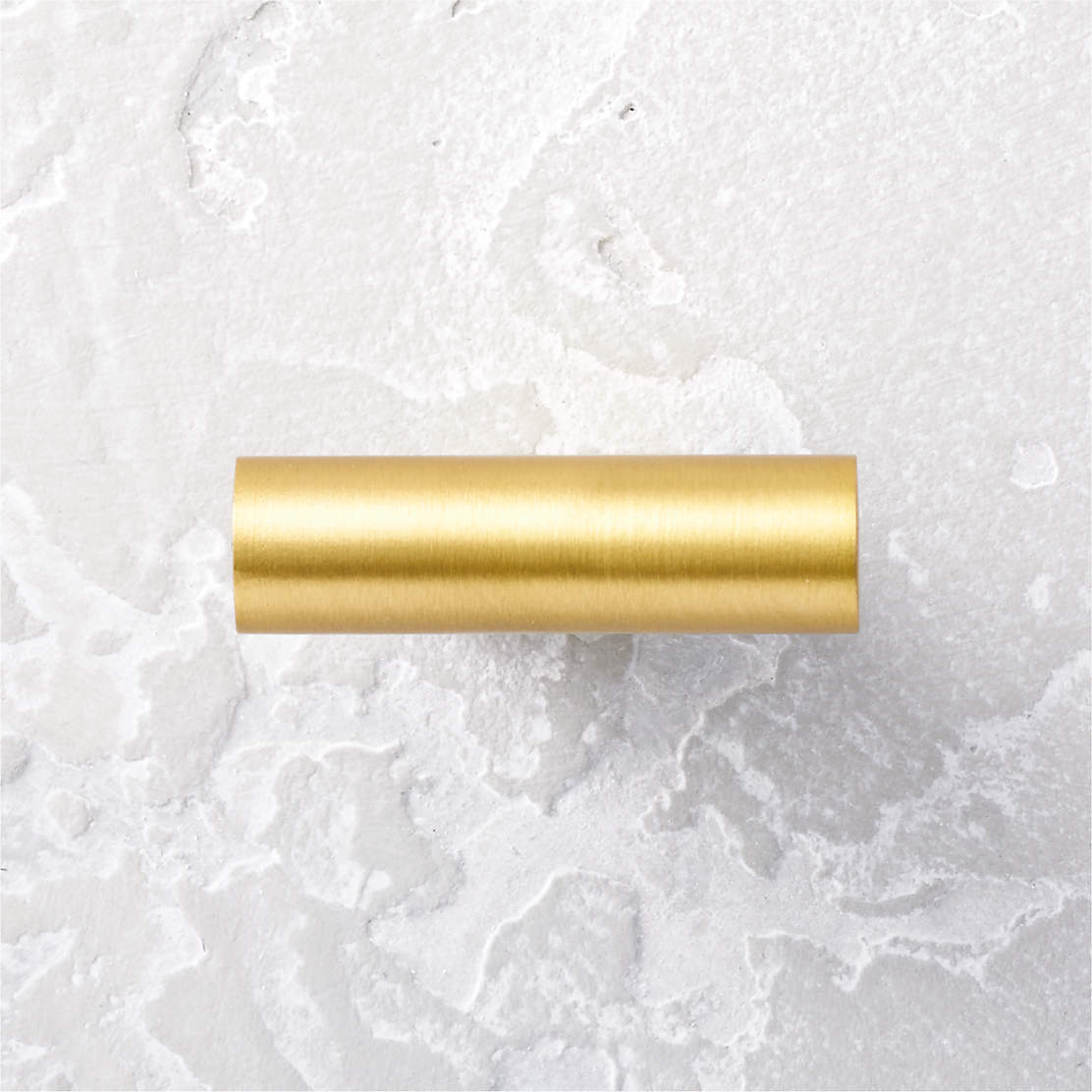 Hex Brushed Brass Knob + Reviews | CB2