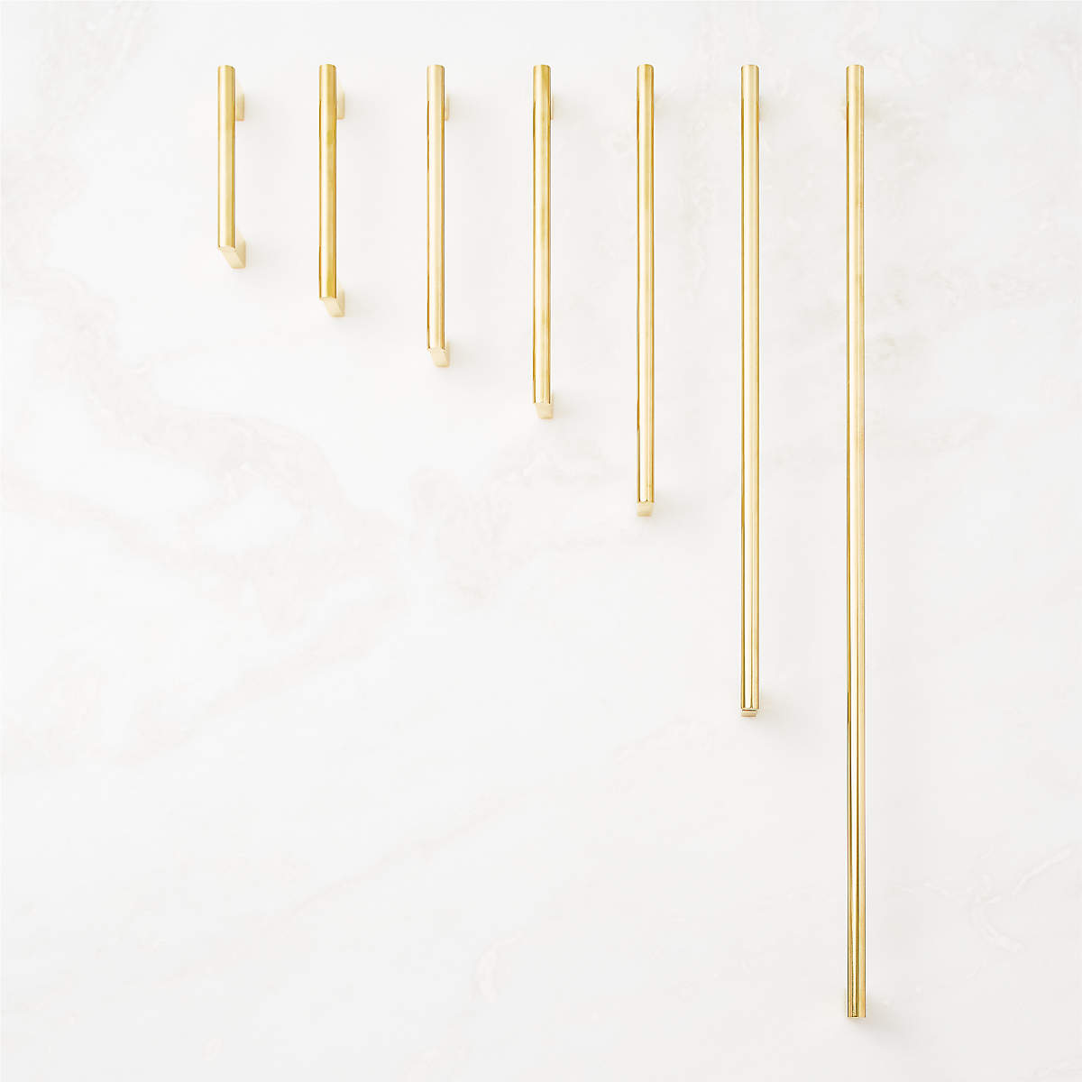 Kela Unlacquered Brass Handles | CB2