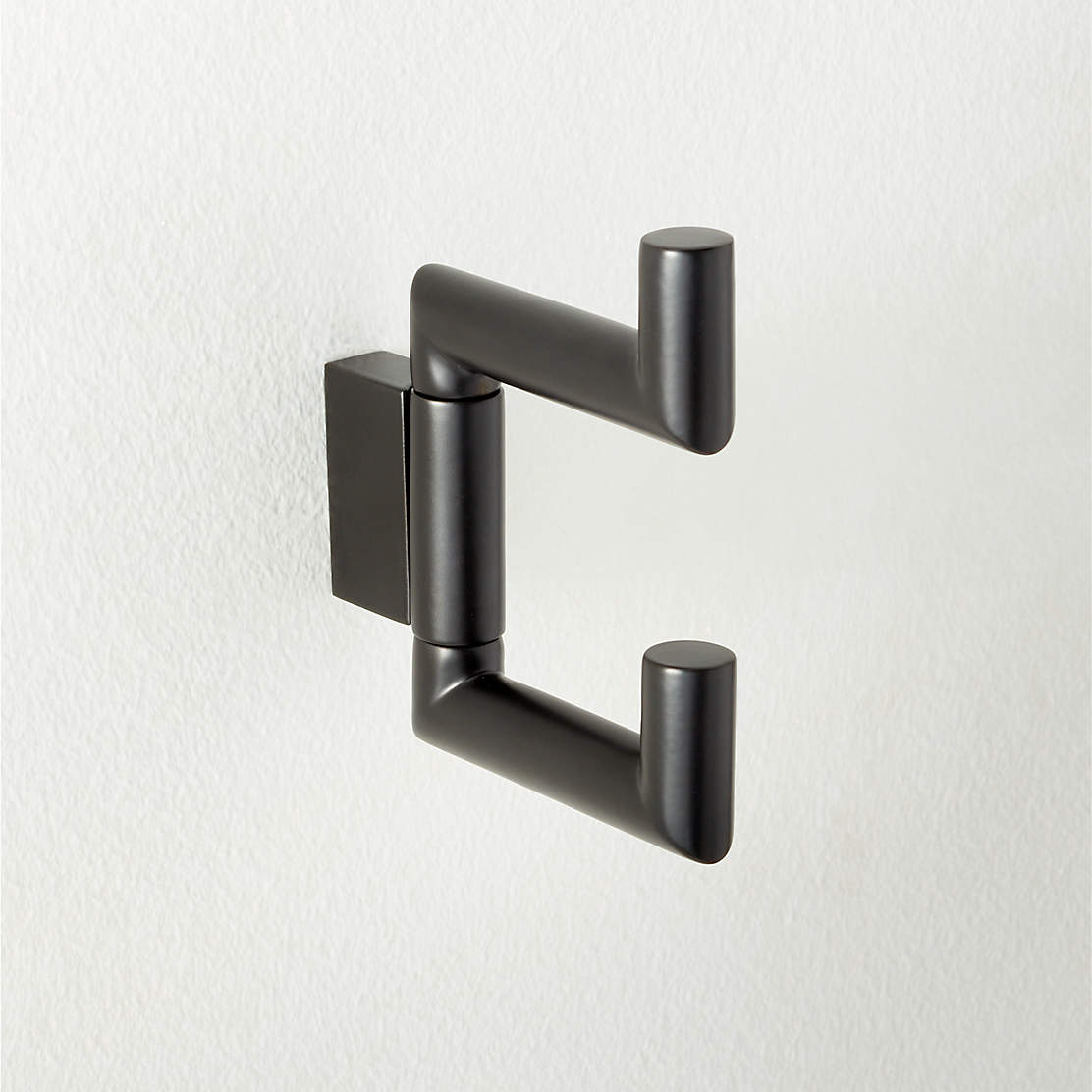 Blaine Modern Matte Black Wall Mount Hook + Reviews | CB2 Canada