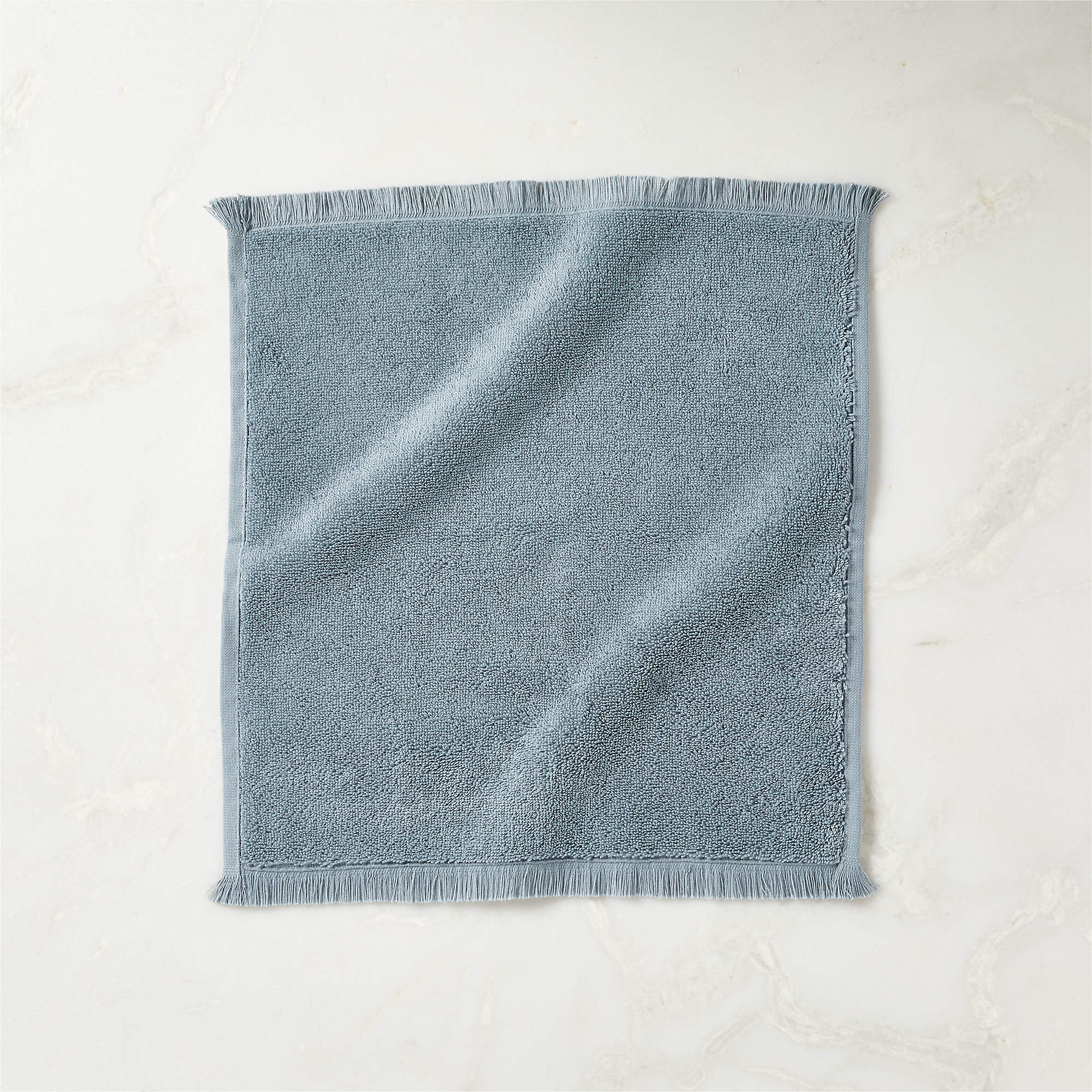 Kindred Organic Cotton Blue Washcloth by Kravitz Design + Reviews | CB2