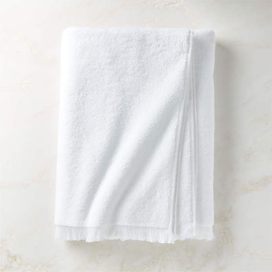 Kindred Organic Cotton Blue Bath Sheet by Kravitz Design + Reviews | CB2