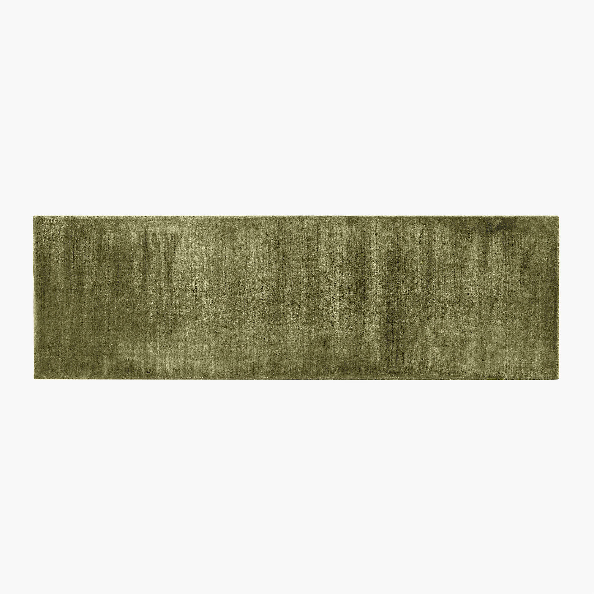 Kole Performance Nylon Modern Green Runner Rug 2.5'x8' + Reviews | CB2