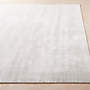 Kole Warm White Solid Performance Nylon Area Rug 5'x8' + Reviews | CB2