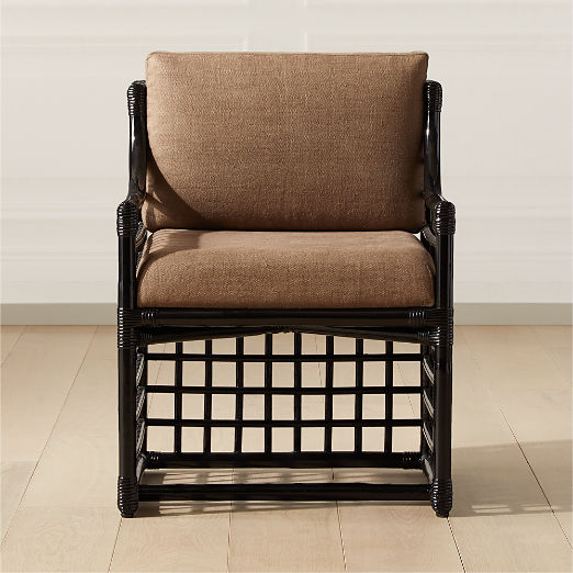 black rattan chairs | CB2