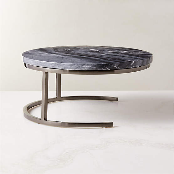 Essex Modern Marble Cake Stand Large + Reviews | CB2 Canada