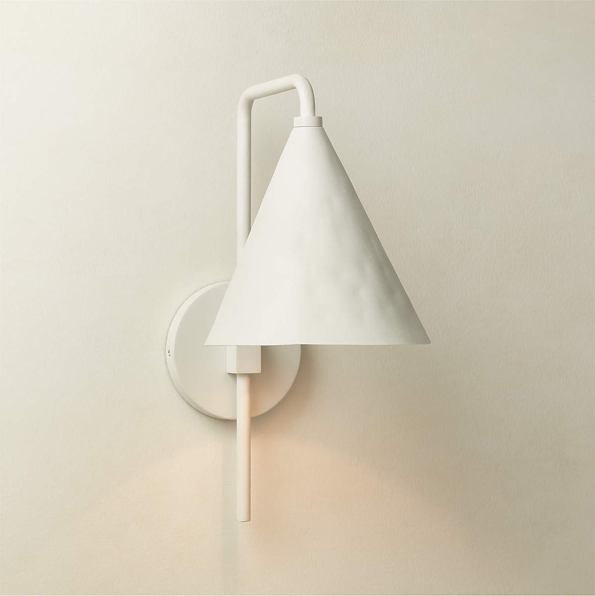 Lani White Wall Sconce + Reviews | CB2