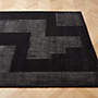 Larso Hand-Tufted Wool-Blend Black Area Rug | CB2