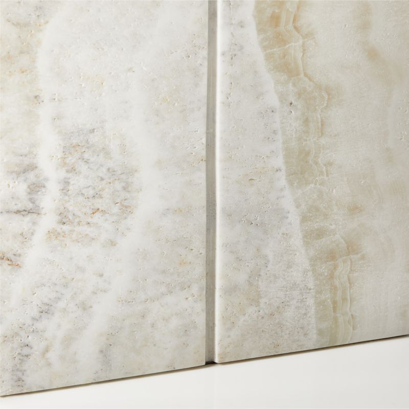 Lastra White Onyx Table Lamp + Reviews | CB2