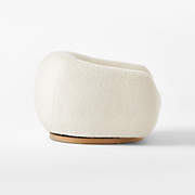 Laszlo Swivel Chair Luca Eclipse by Ross Cassidy + Reviews | CB2