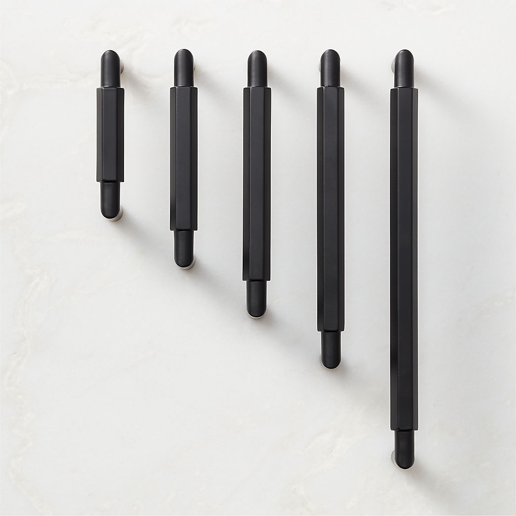 Modern Black Cabinet Hardware: Black Cabinet Pulls, Knobs & Handles | CB2