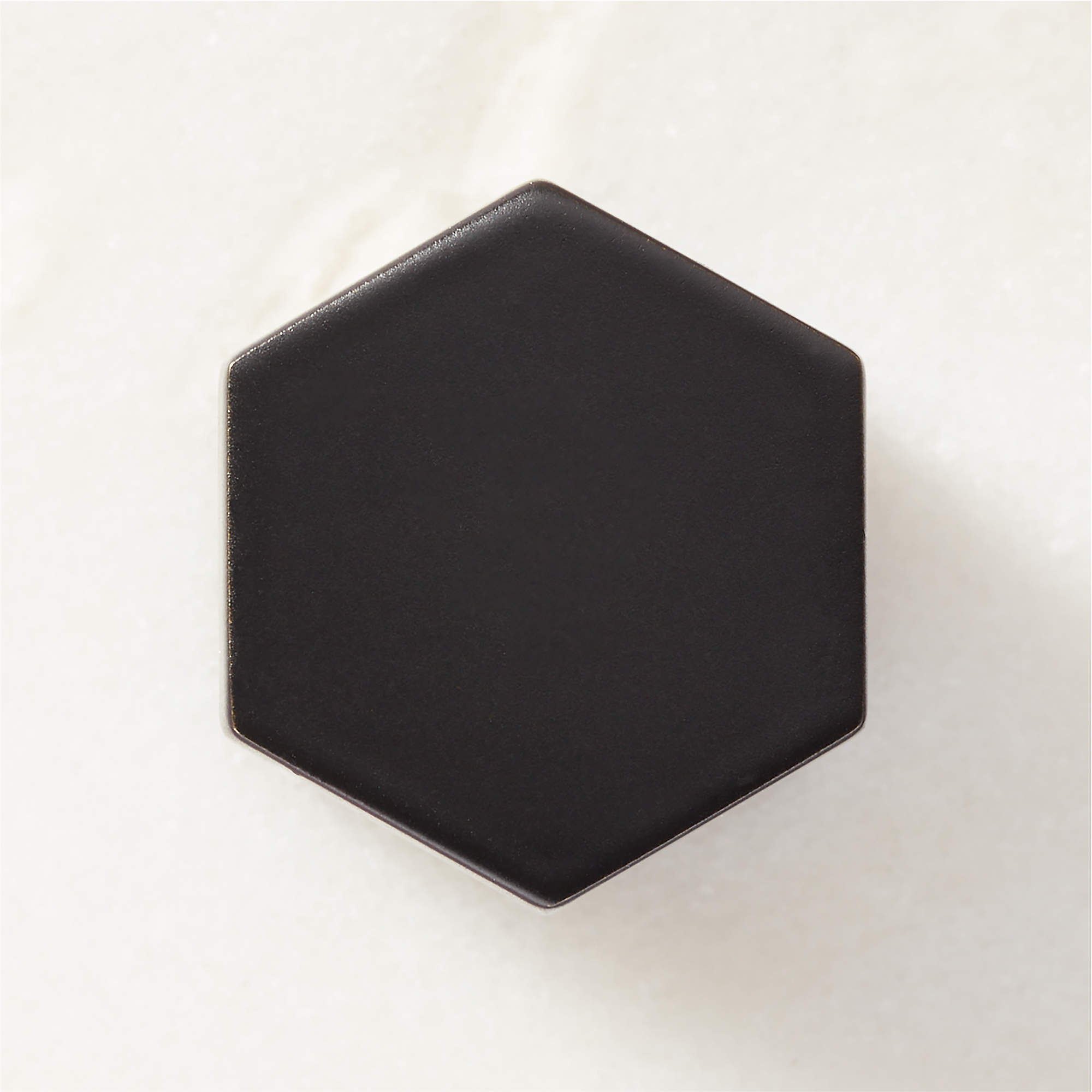 Lavau Matte Black Knob 1" + Reviews | CB2
