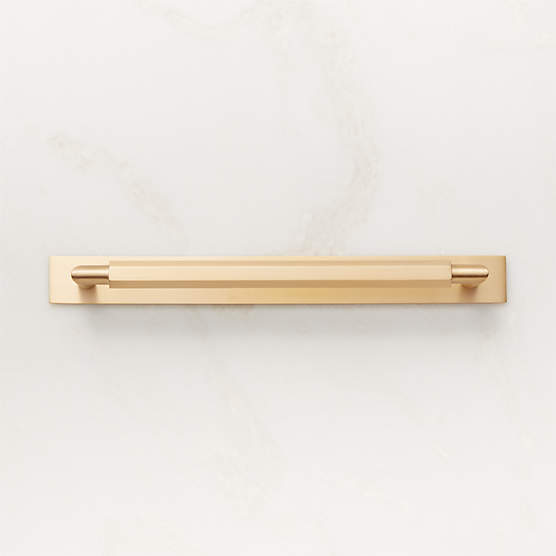 Lavau Black Cabinet Handle with Backplate 8" | CB2 Canada
