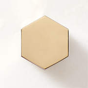 Lavau Modern Unlacquered Brass Knob 1'' + Reviews | CB2