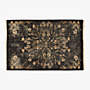 Lavish Modern Black Floral Wool Area Rug 6'x9' + Reviews | CB2