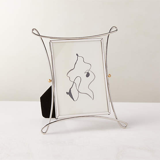 Blaine Modern Polished Nickel Frame 11"x14" + Reviews | CB2 Canada