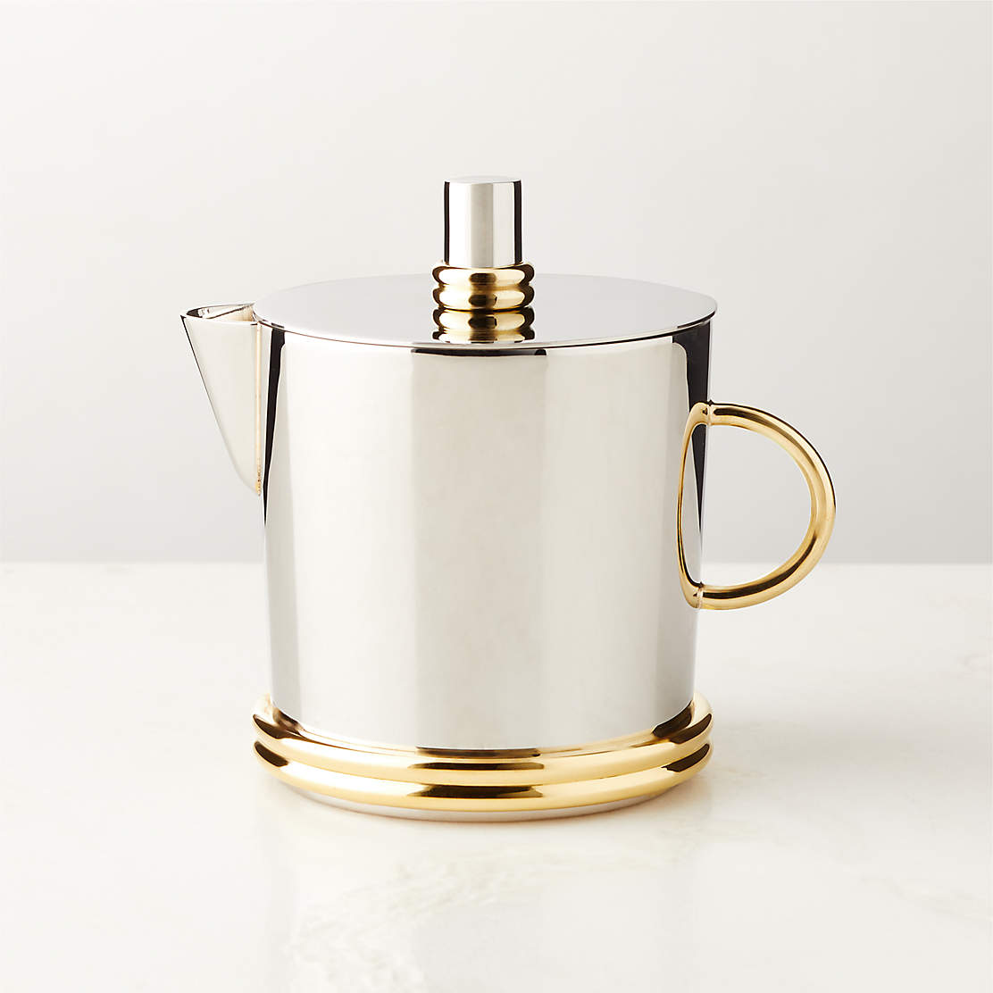 Leclaire Stainless Steel Teapot + Reviews | CB2